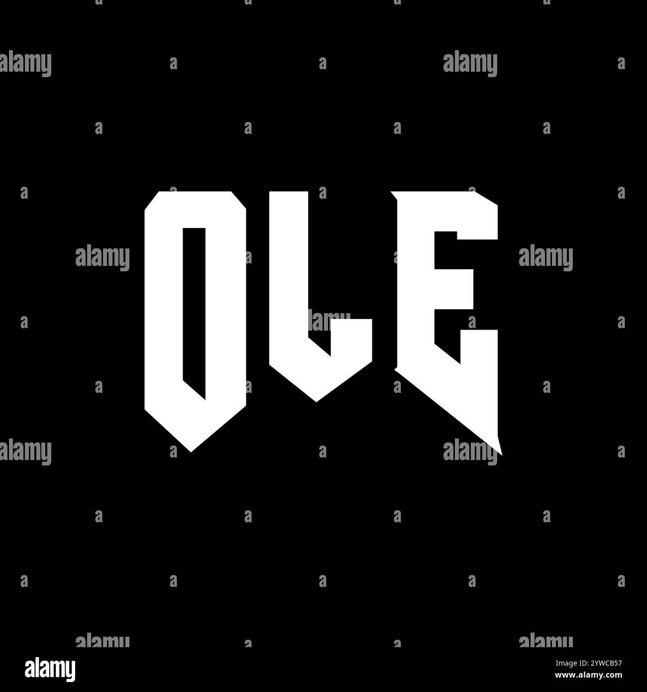 OLE letter logo design for technology company. OLE logo design black ...