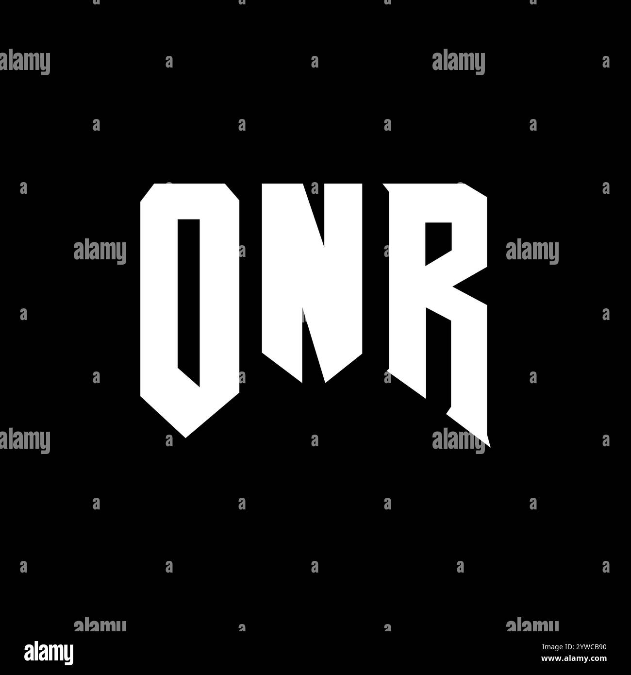 ONR letter logo design for technology company. ONR logo design black ...