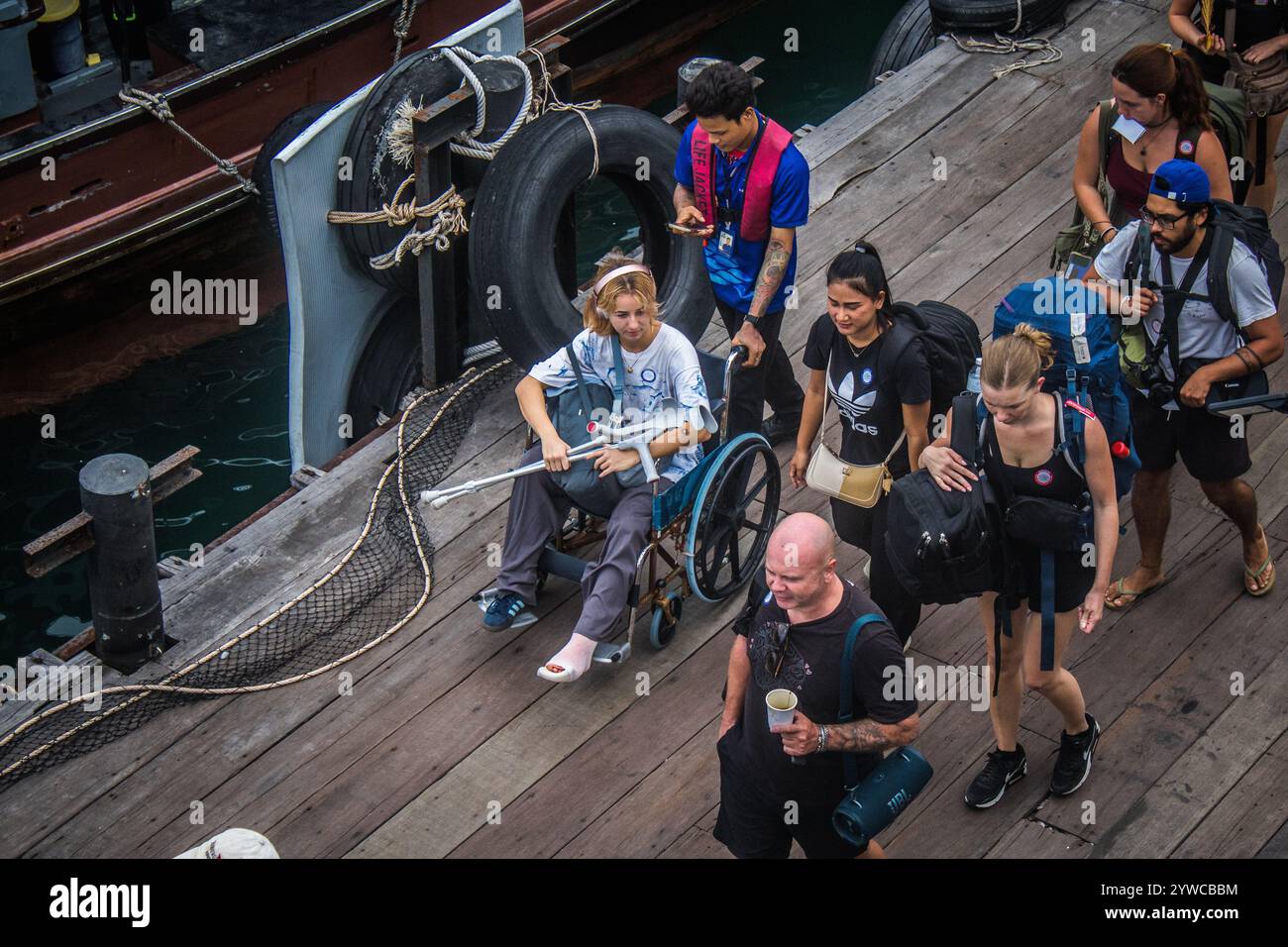 Koh Samui, Thailand, December 05, 2024 Tourists from all over the world ...