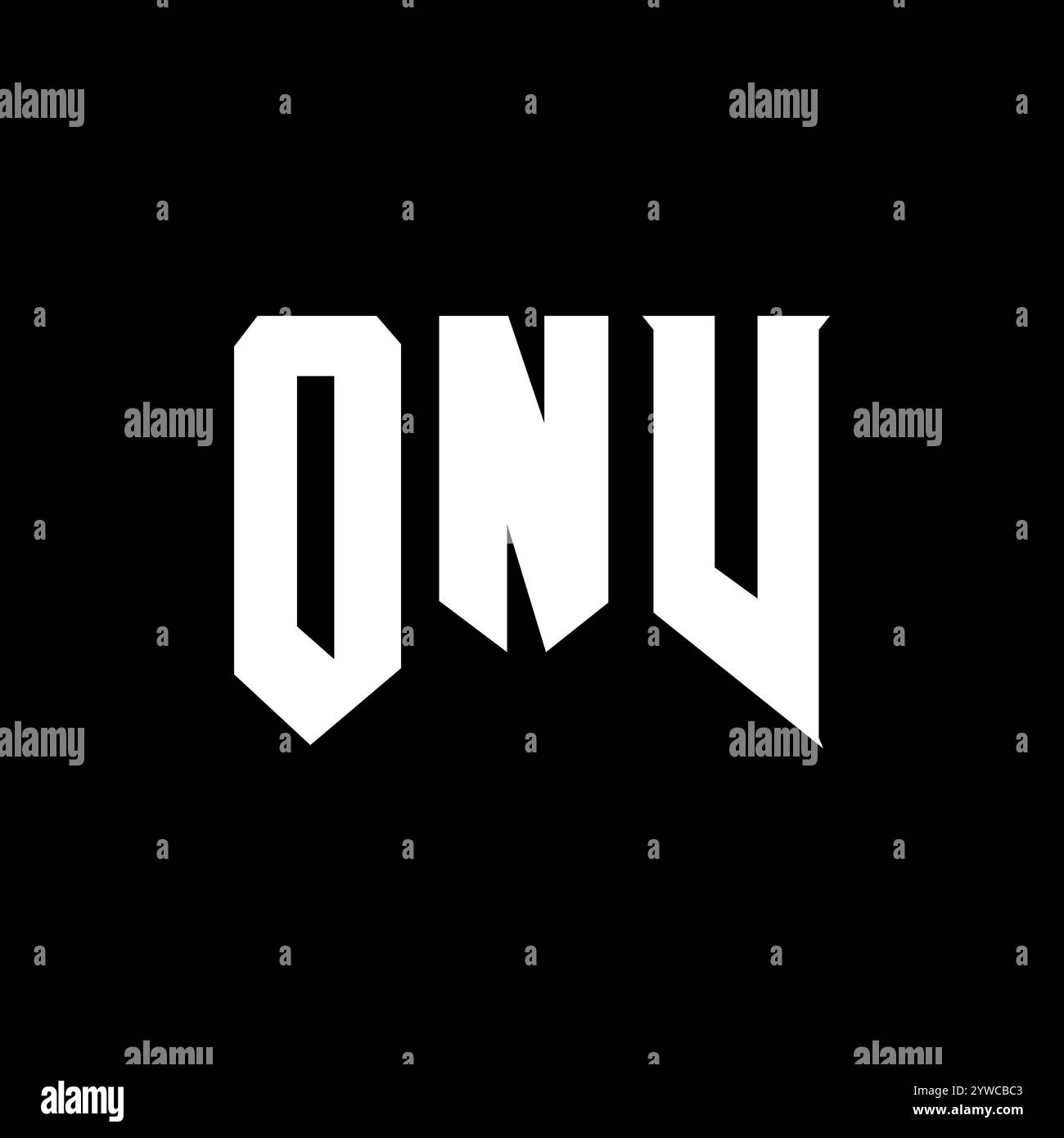 ONV letter logo design for technology company. ONV logo design black ...