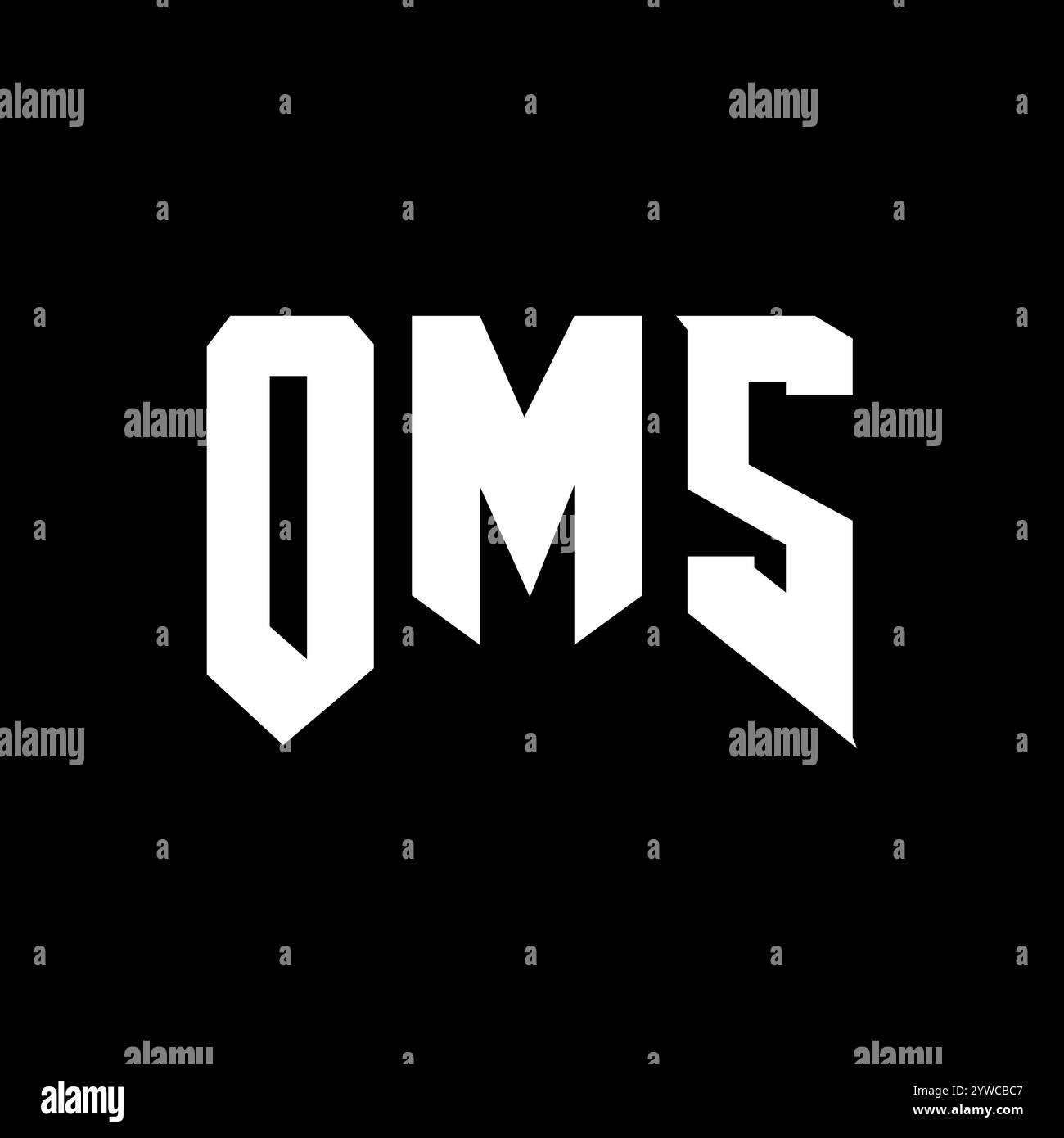 OMS letter logo design for technology company. OMS logo design black ...