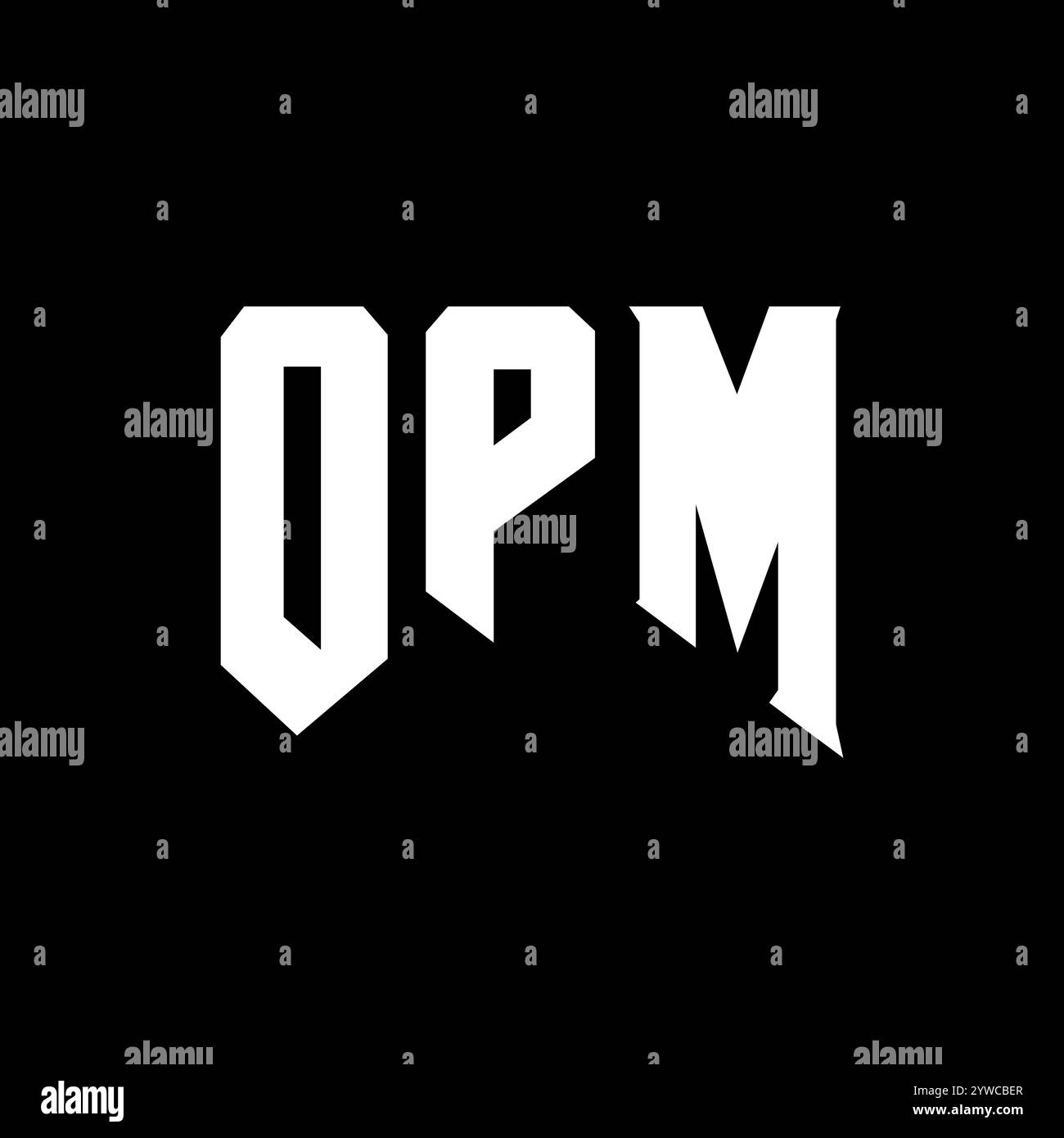 OPM letter logo design for technology company. OPM logo design black ...