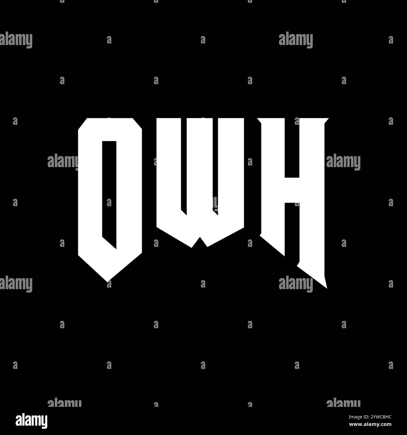 Owh minimalist logo Stock Vector Images - Alamy