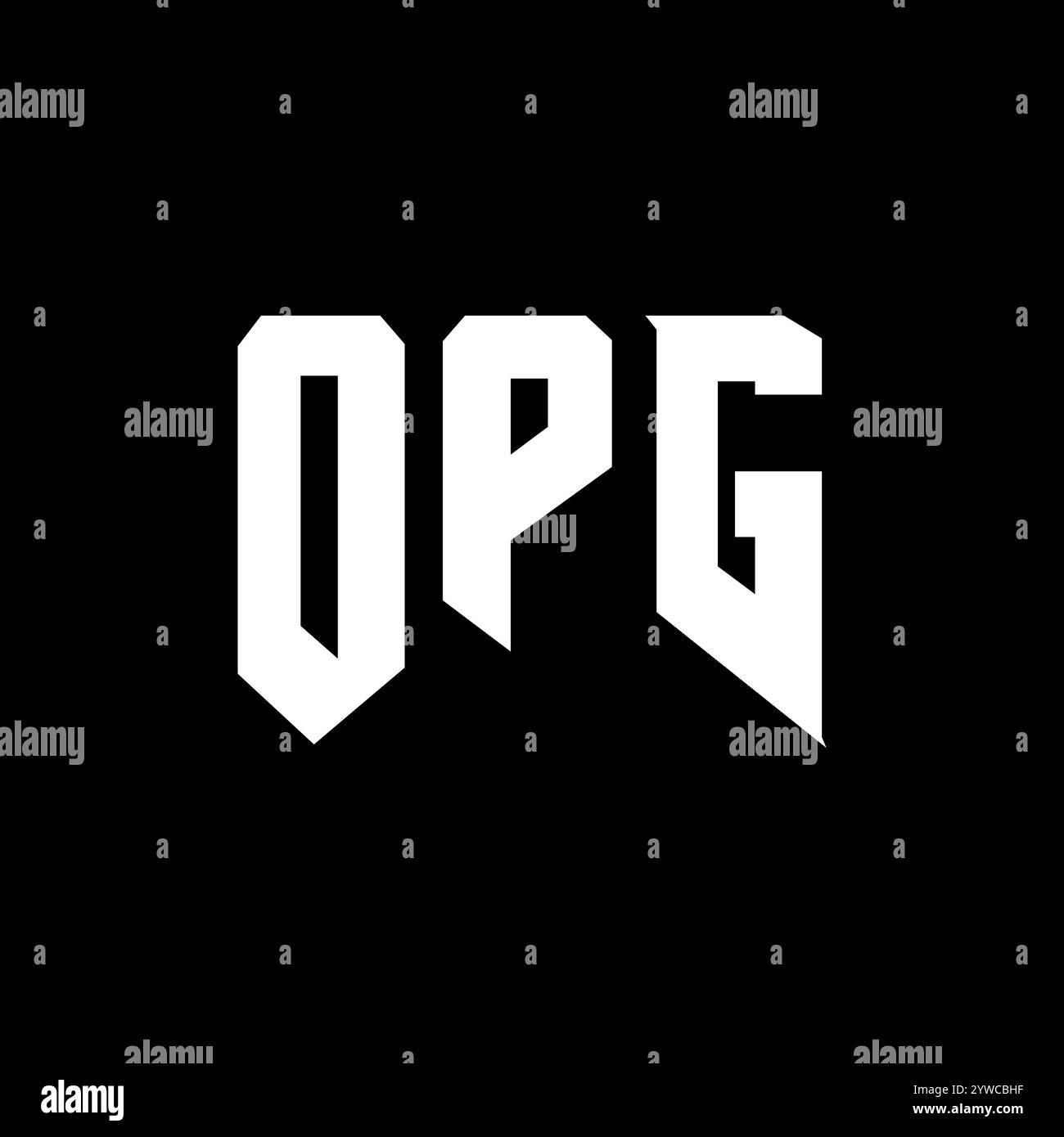 OPG letter logo design for technology company. OPG logo design black ...