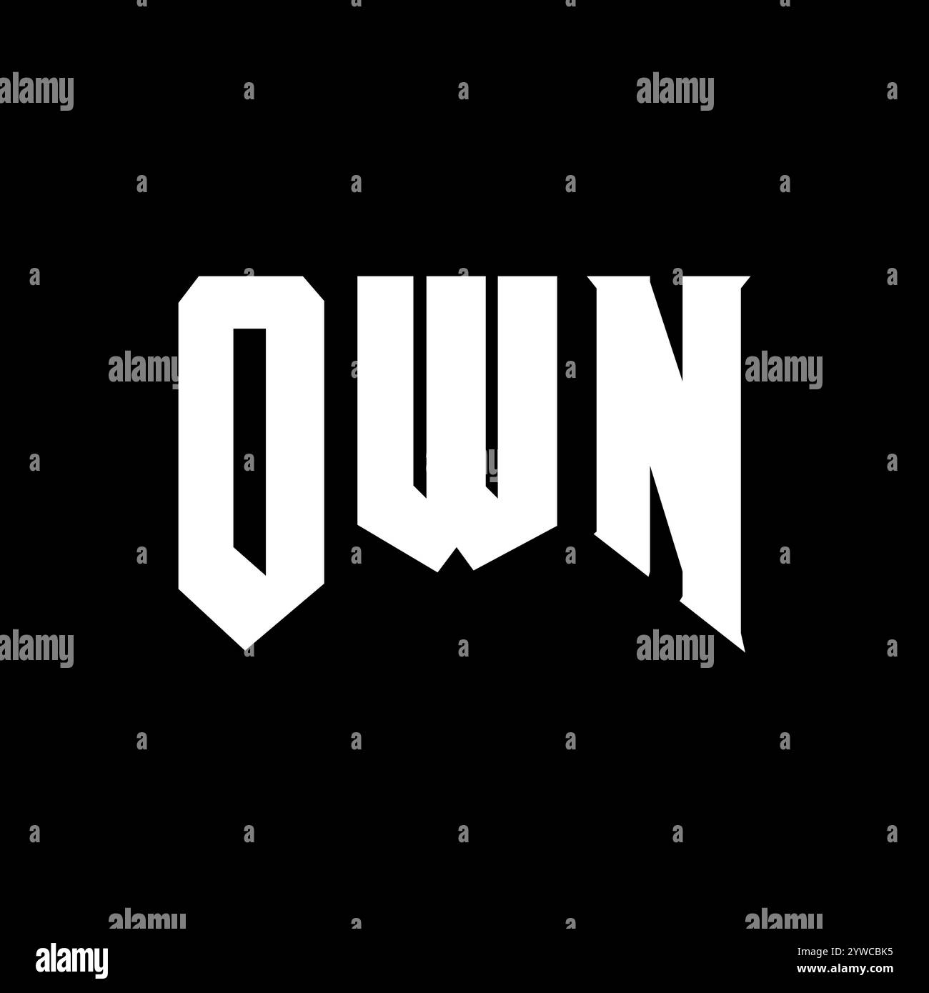OWN letter logo design for technology company. OWN logo design black ...