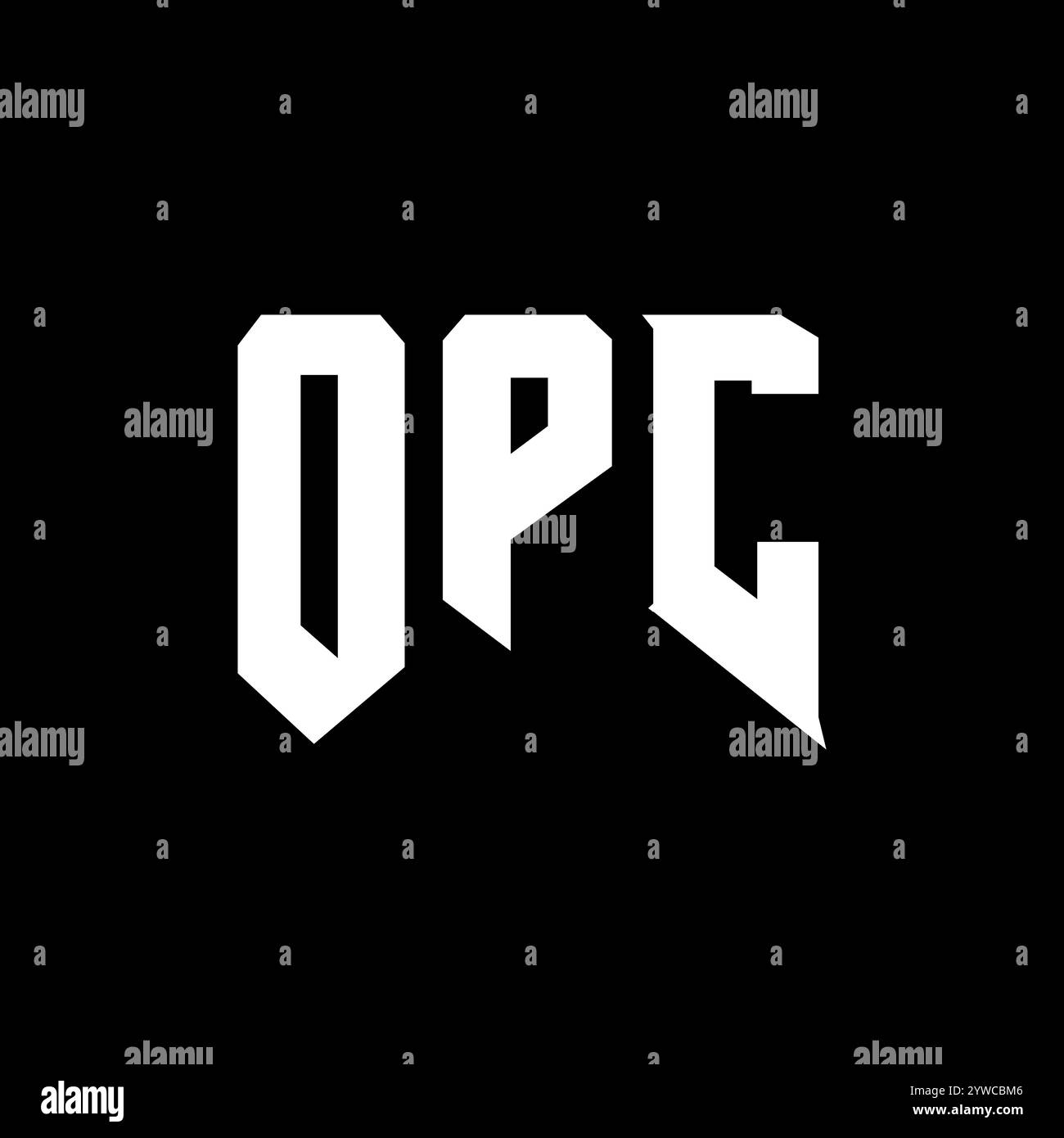 OPC letter logo design for technology company. OPC logo design black ...