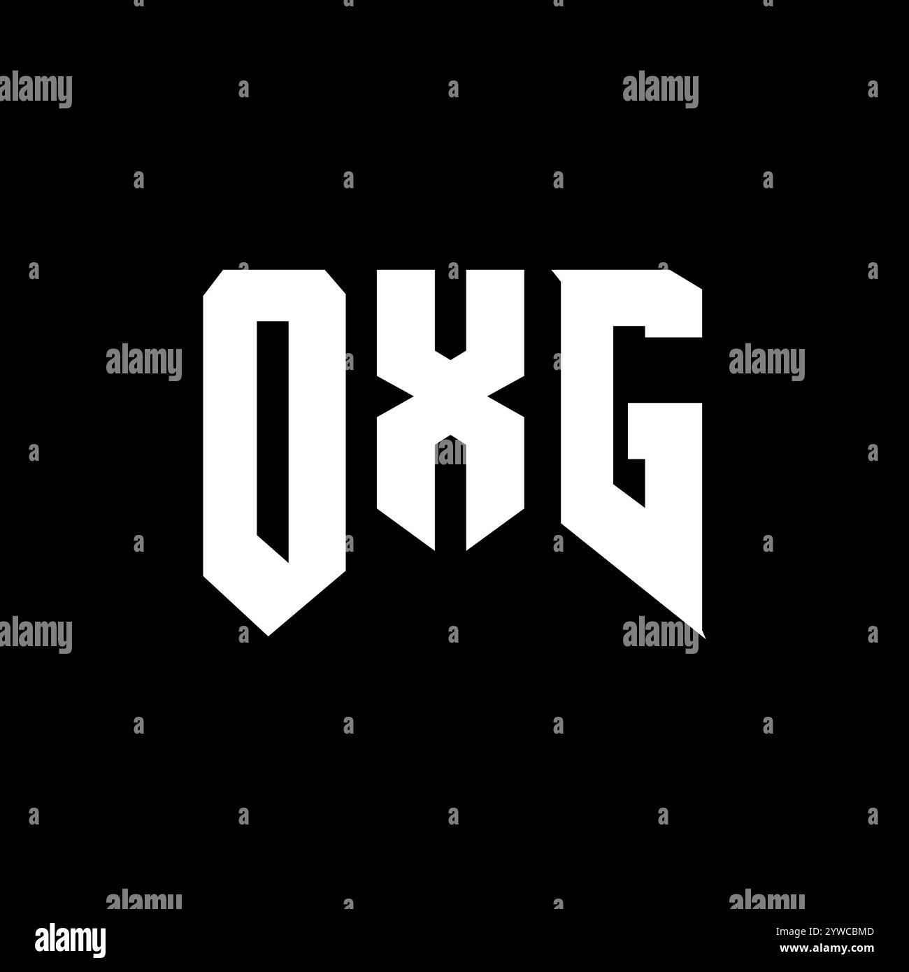 OXG letter logo design for technology company. OXG logo design black ...