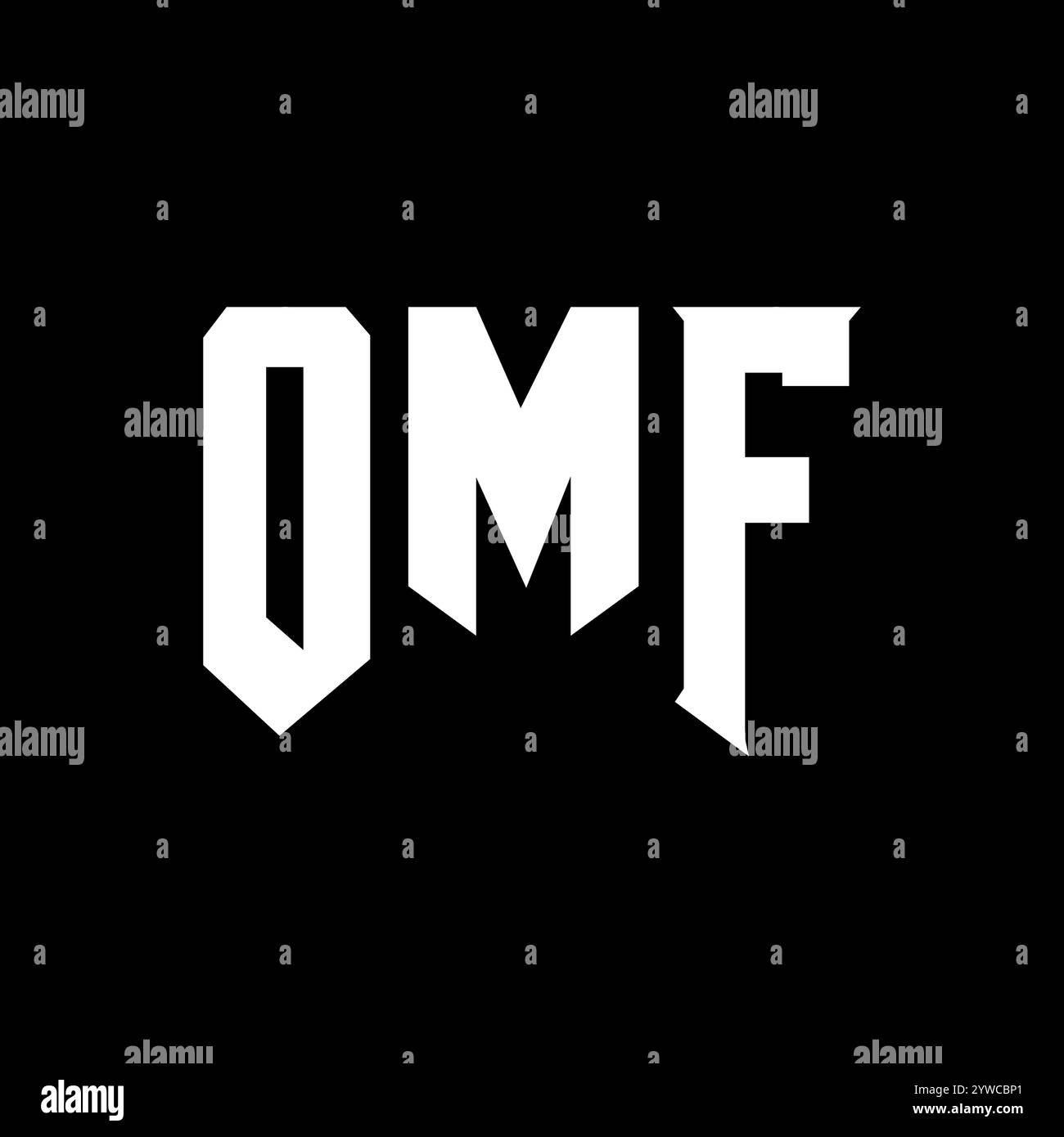 OMF letter logo design for technology company. OMF logo design black ...