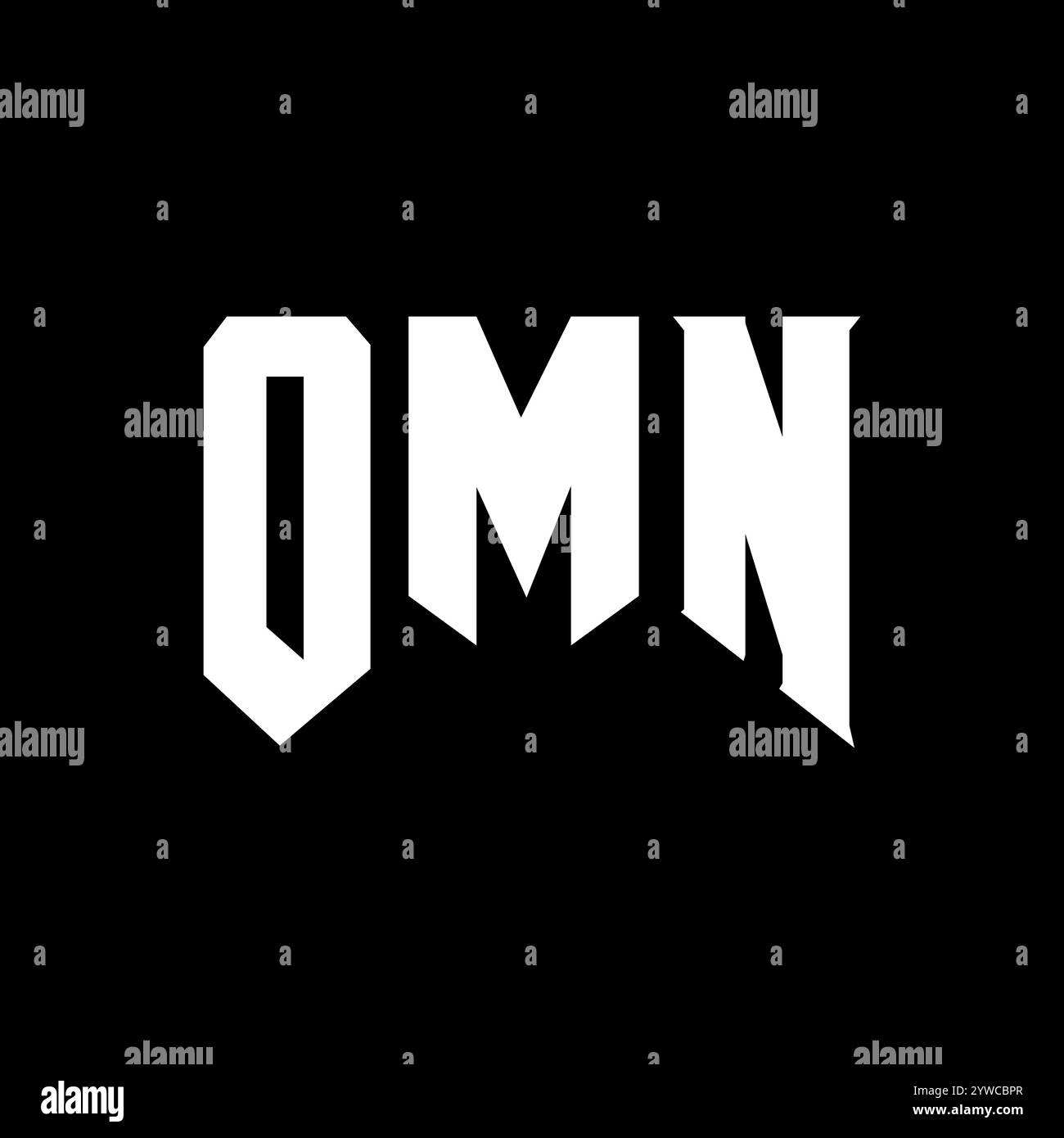 OMN letter logo design for technology company. OMN logo design black ...