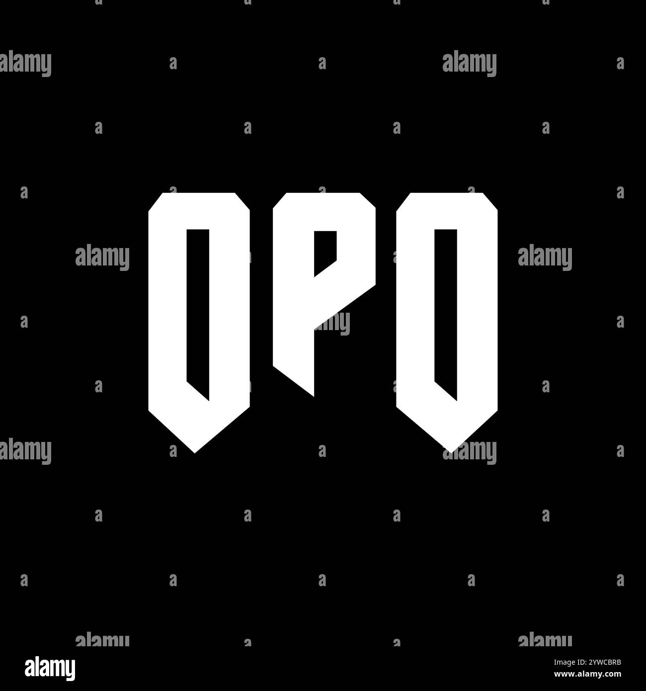 OPO letter logo design for technology company. OPO logo design black ...