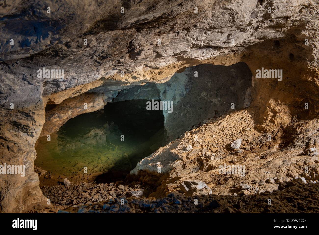 Inside the mine where precious minerals are extracted Stock Photo - Alamy