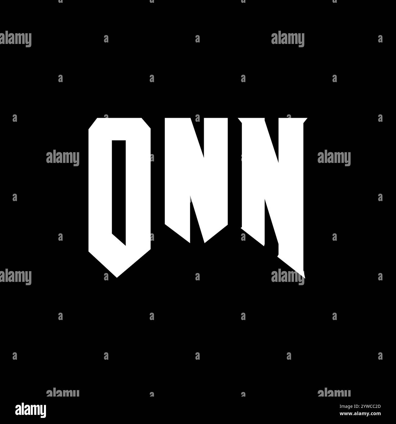 ONN letter logo design for technology company. ONN logo design black ...