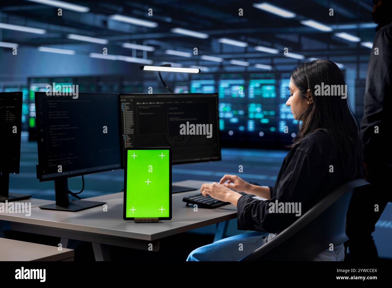 Admin in server hub uses isolated screen device to find firewall ...