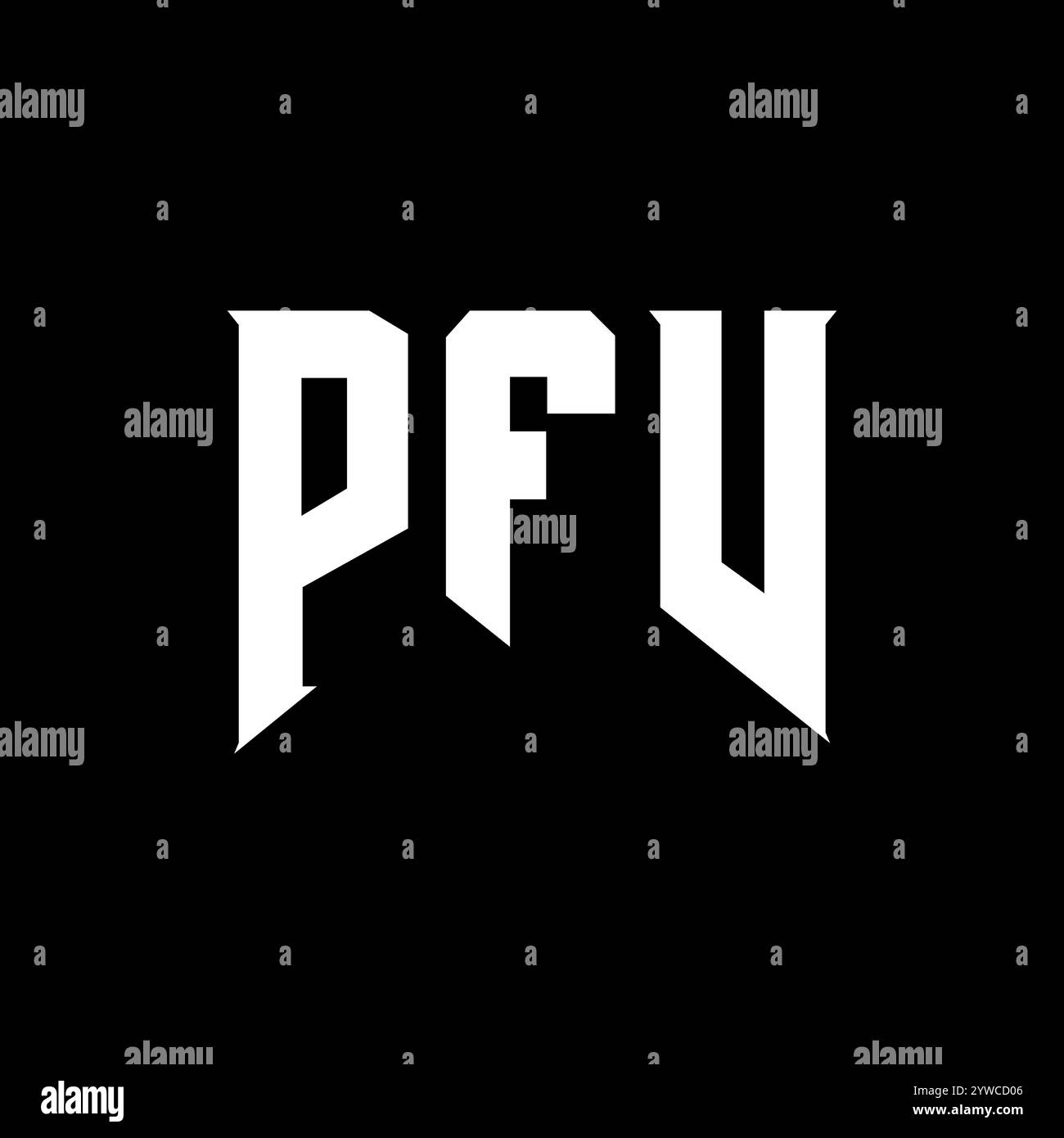 PFV letter logo design for technology company. PFV logo design black ...