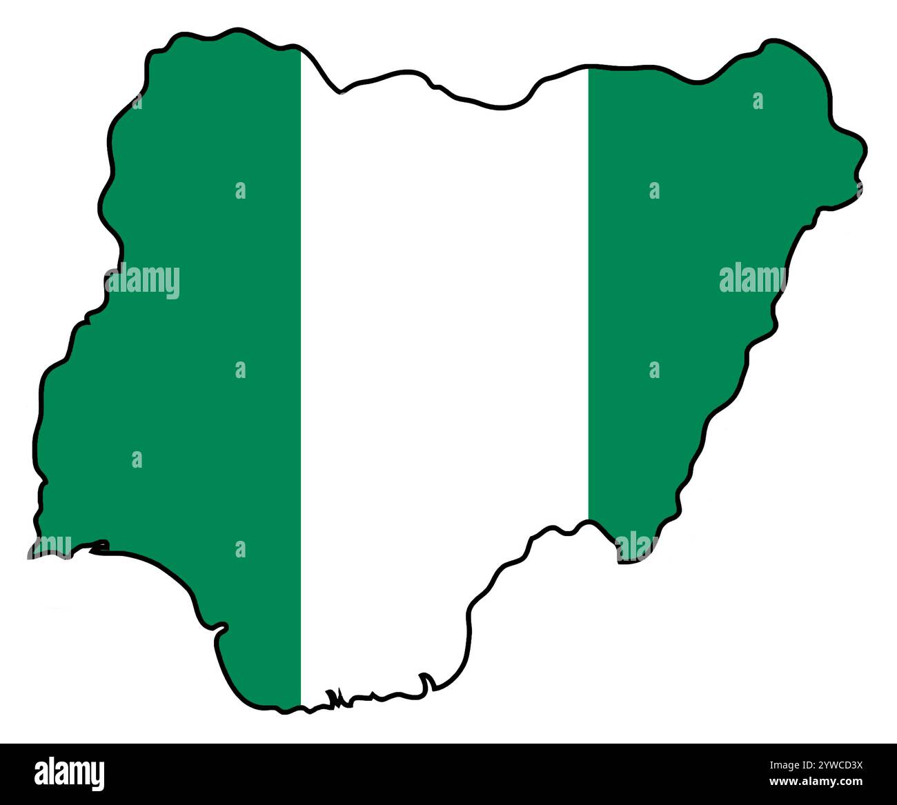 Map of nigeria isolated hi-res stock photography and images - Alamy