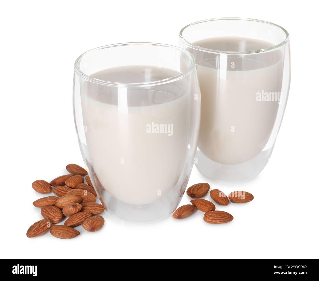 Plant based almond milk Cut Out Stock Images & Pictures - Alamy