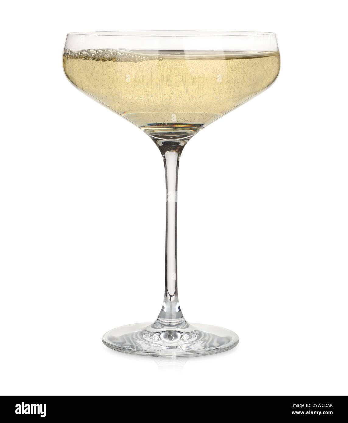 Champagne in glass isolated on white. Sparkling wine Stock Photo - Alamy