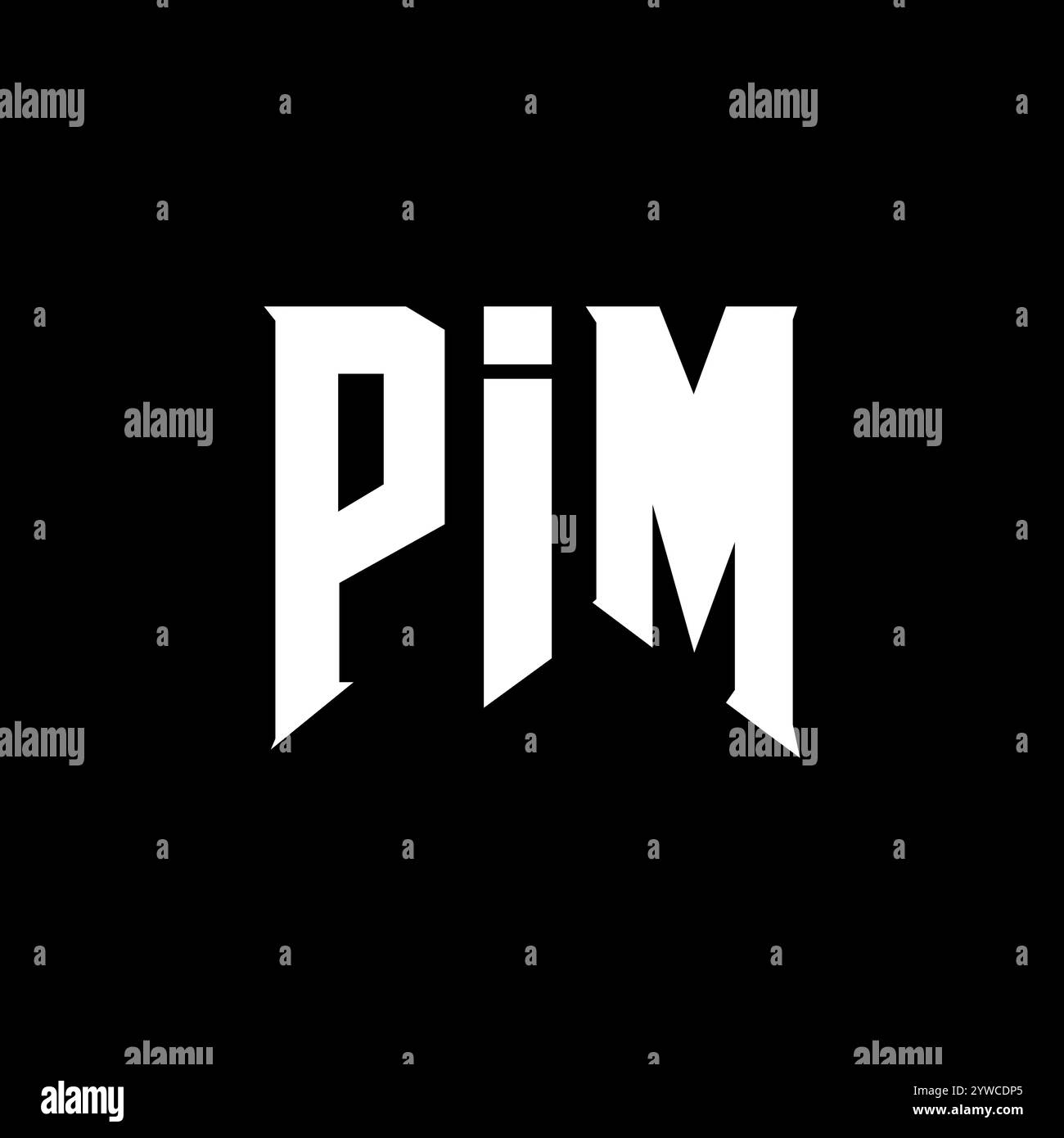 PIM letter logo design for technology company. PIM logo design black ...
