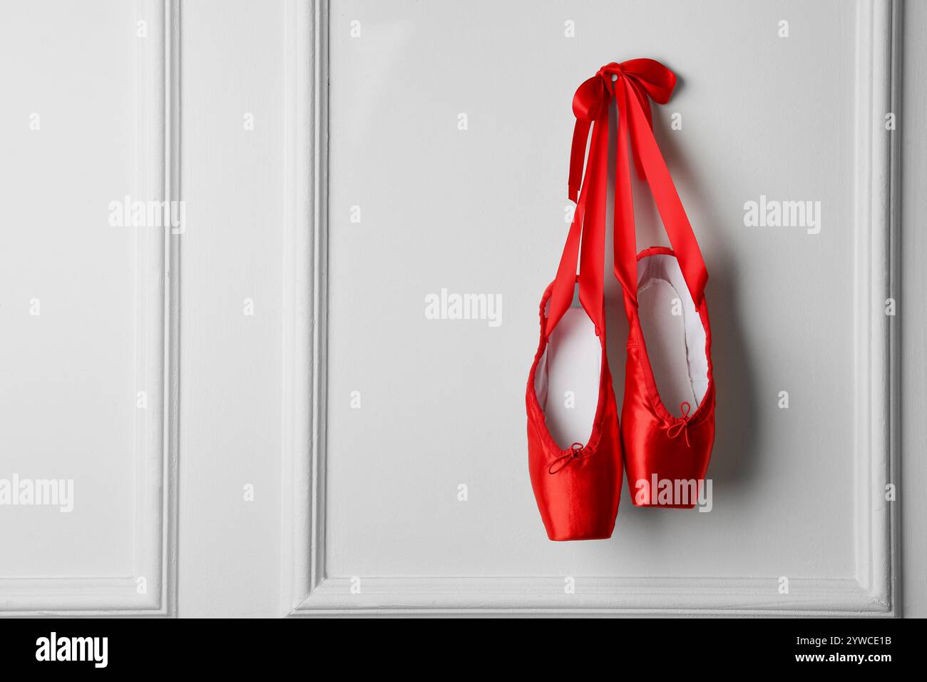 Pointe ballet shoes hanging on hi-res stock photography and images - Alamy