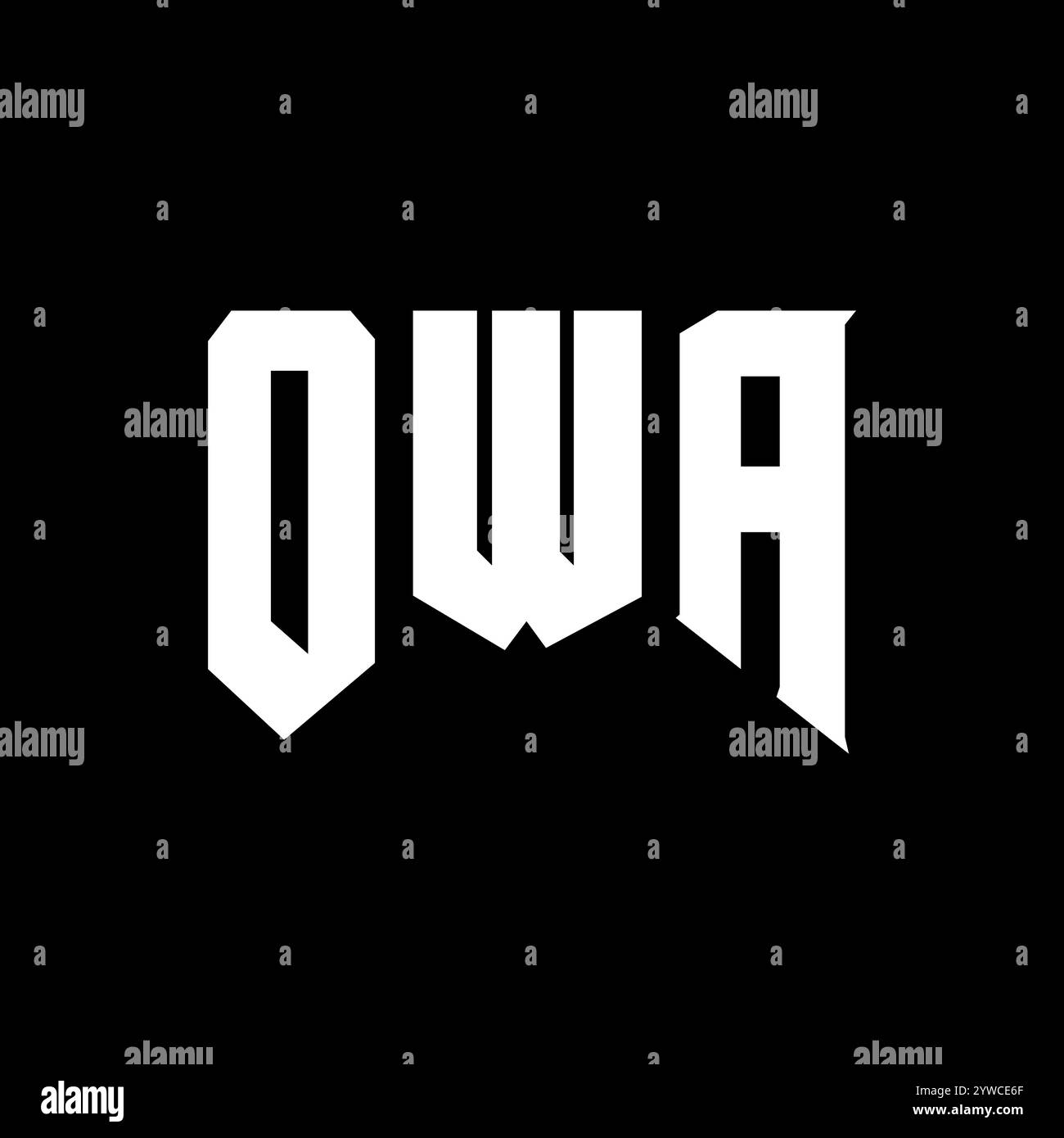 OWA letter logo design for technology company. OWA logo design black ...