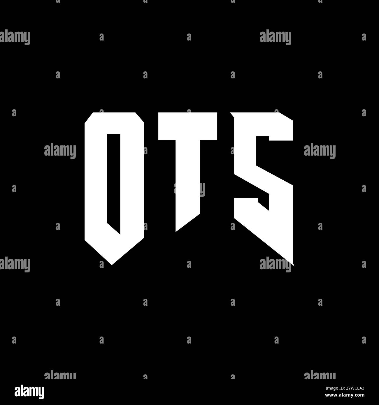 OTS letter logo design for technology company. OTS logo design black ...