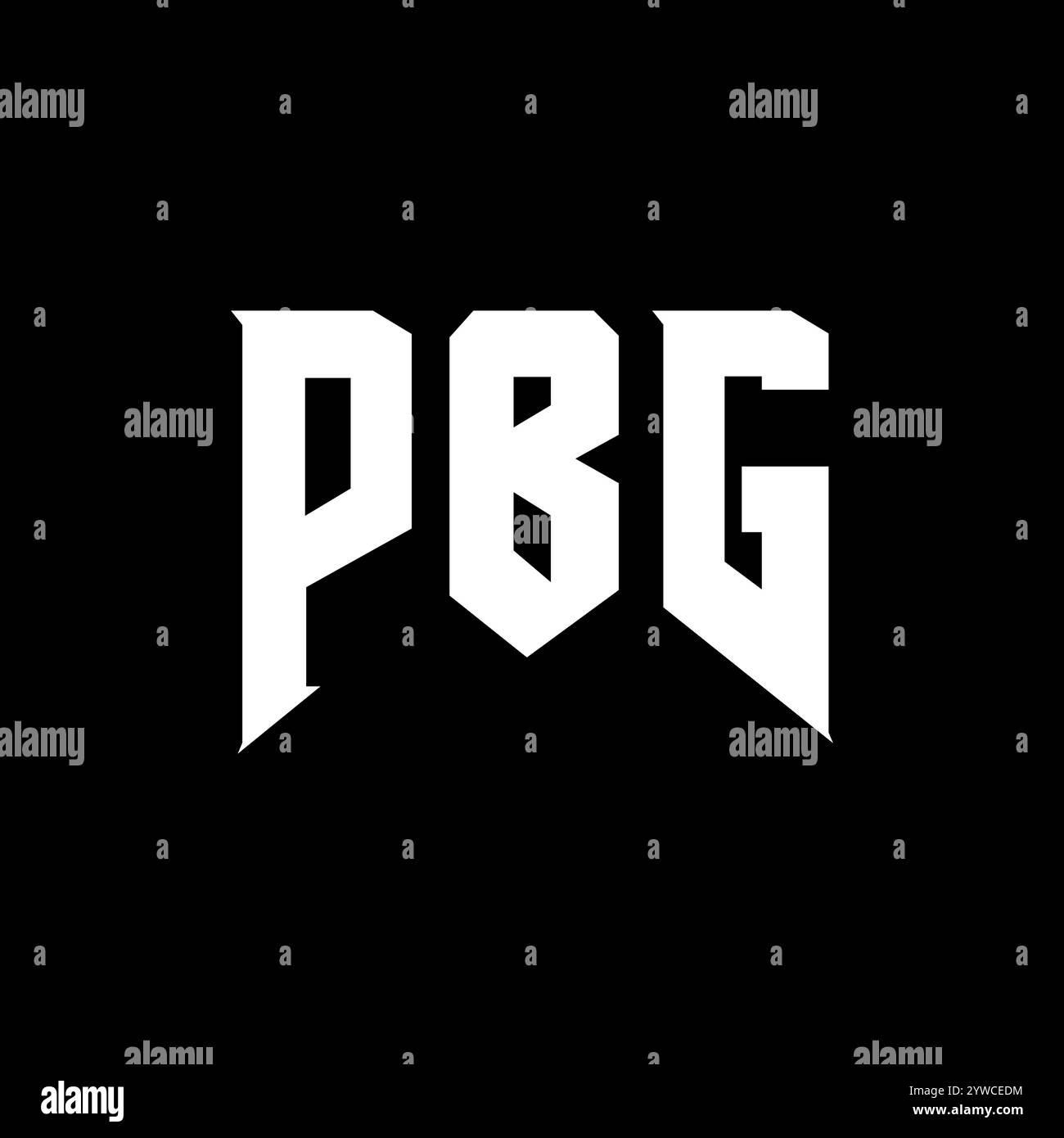 PBG letter logo design for technology company. PBG logo design black ...