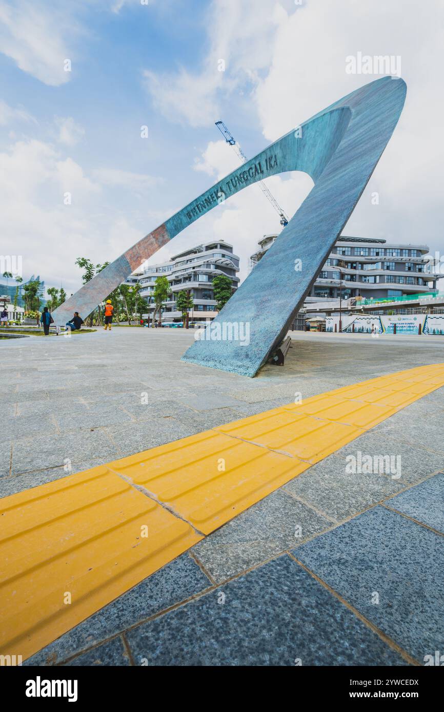 IKN, Indonesia - November 24th, 2024. The "Bhinneka Tunggal Ika" arch ...