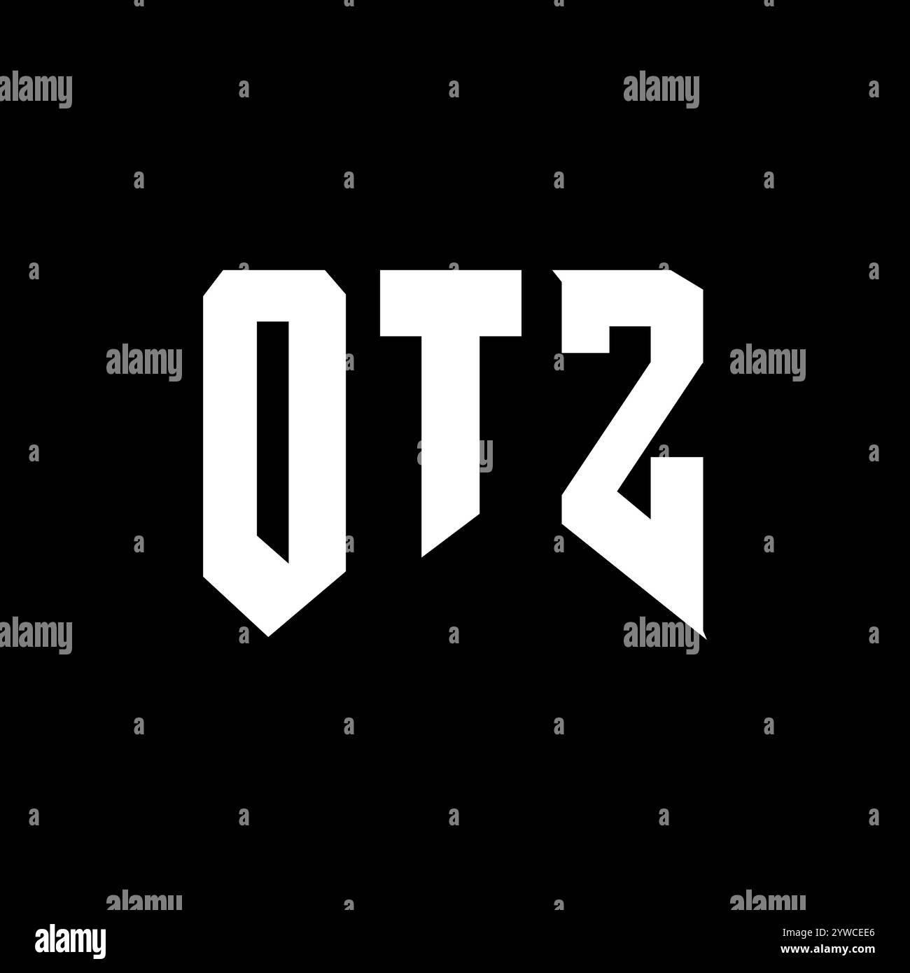 OTZ letter logo design for technology company. OTZ logo design black ...