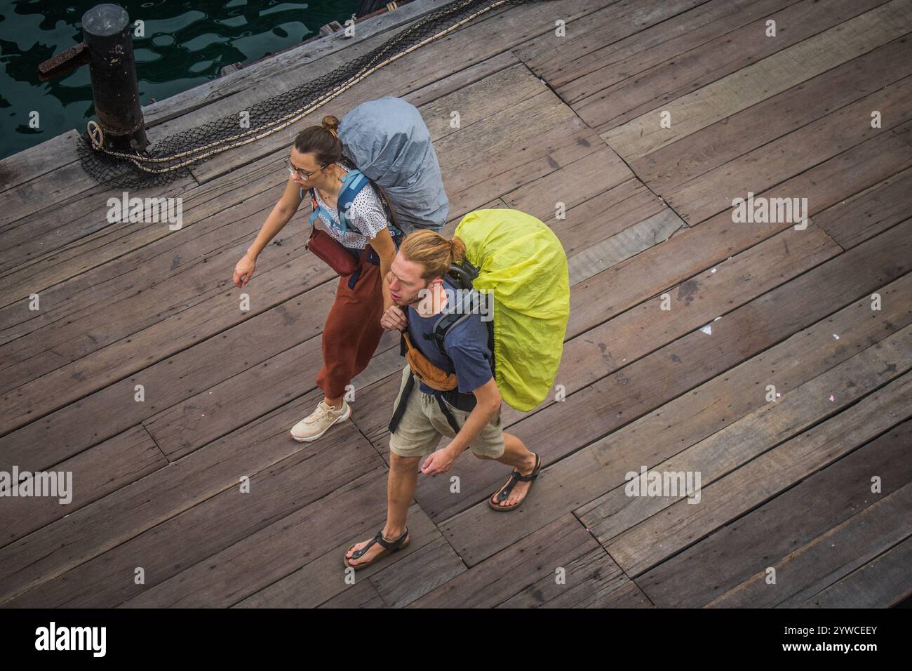 Koh Samui, Thailand, December 05, 2024 Tourists from all over the world ...