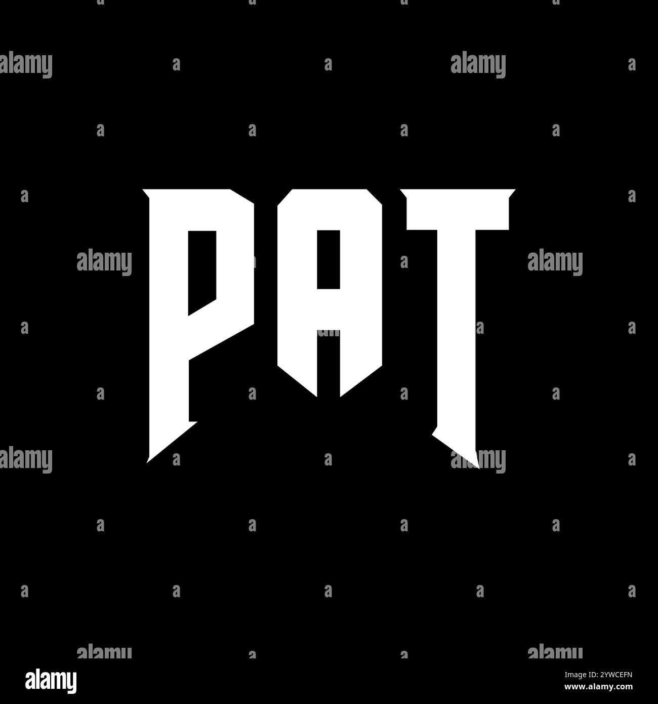 PAT letter logo design for technology company. PAT logo design black ...