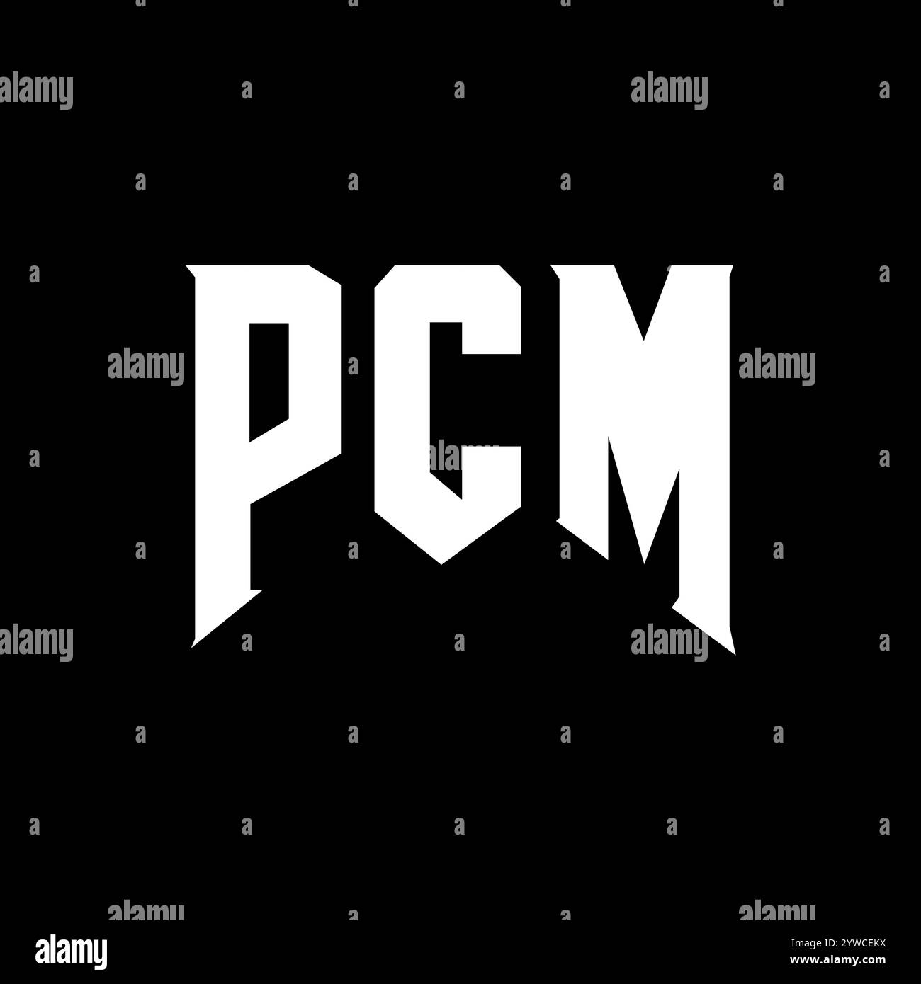 PCM letter logo design for technology company. PCM logo design black ...