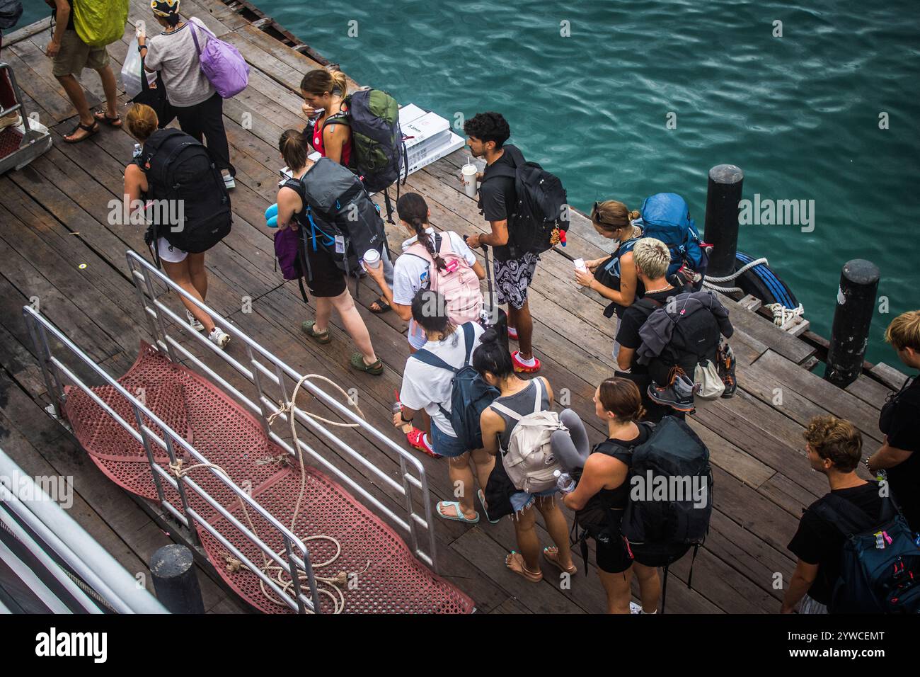 Koh Samui, Thailand, December 05, 2024 Tourists from all over the world ...