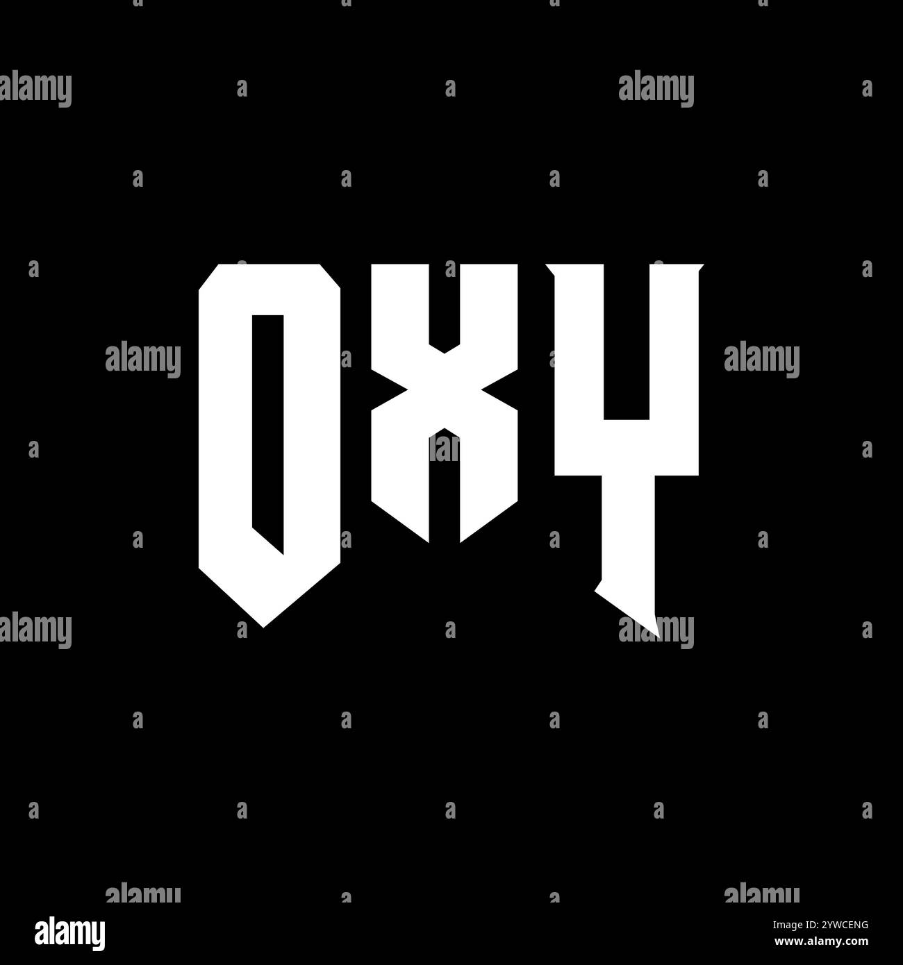 OXY letter logo design for technology company. OXY logo design black ...