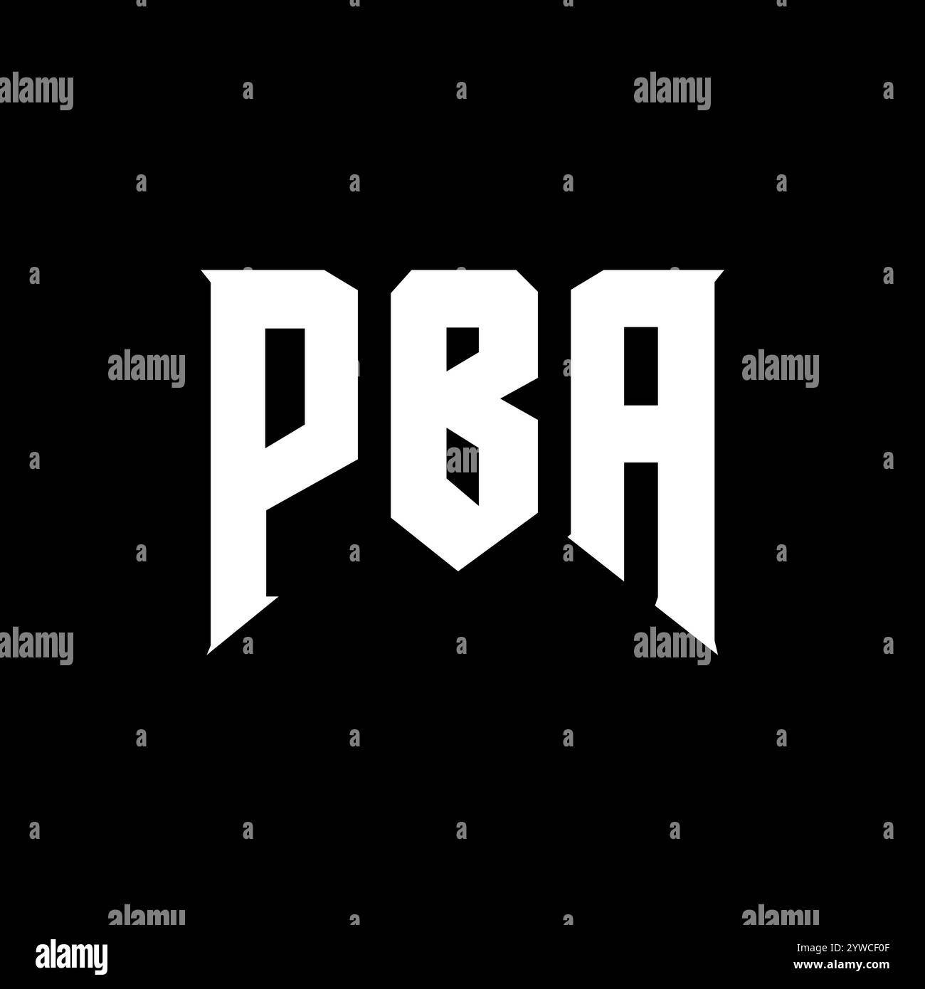 PBA letter logo design for technology company. PBA logo design black ...
