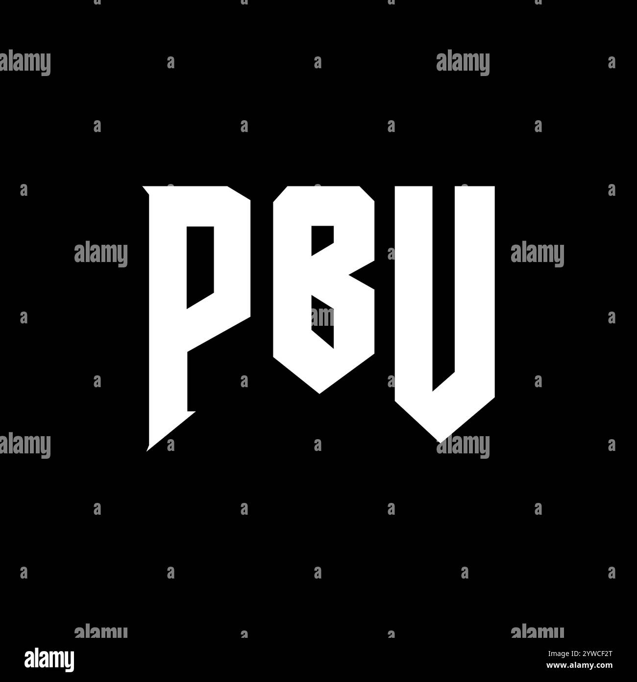 PBU letter logo design for technology company. PBU logo design black ...