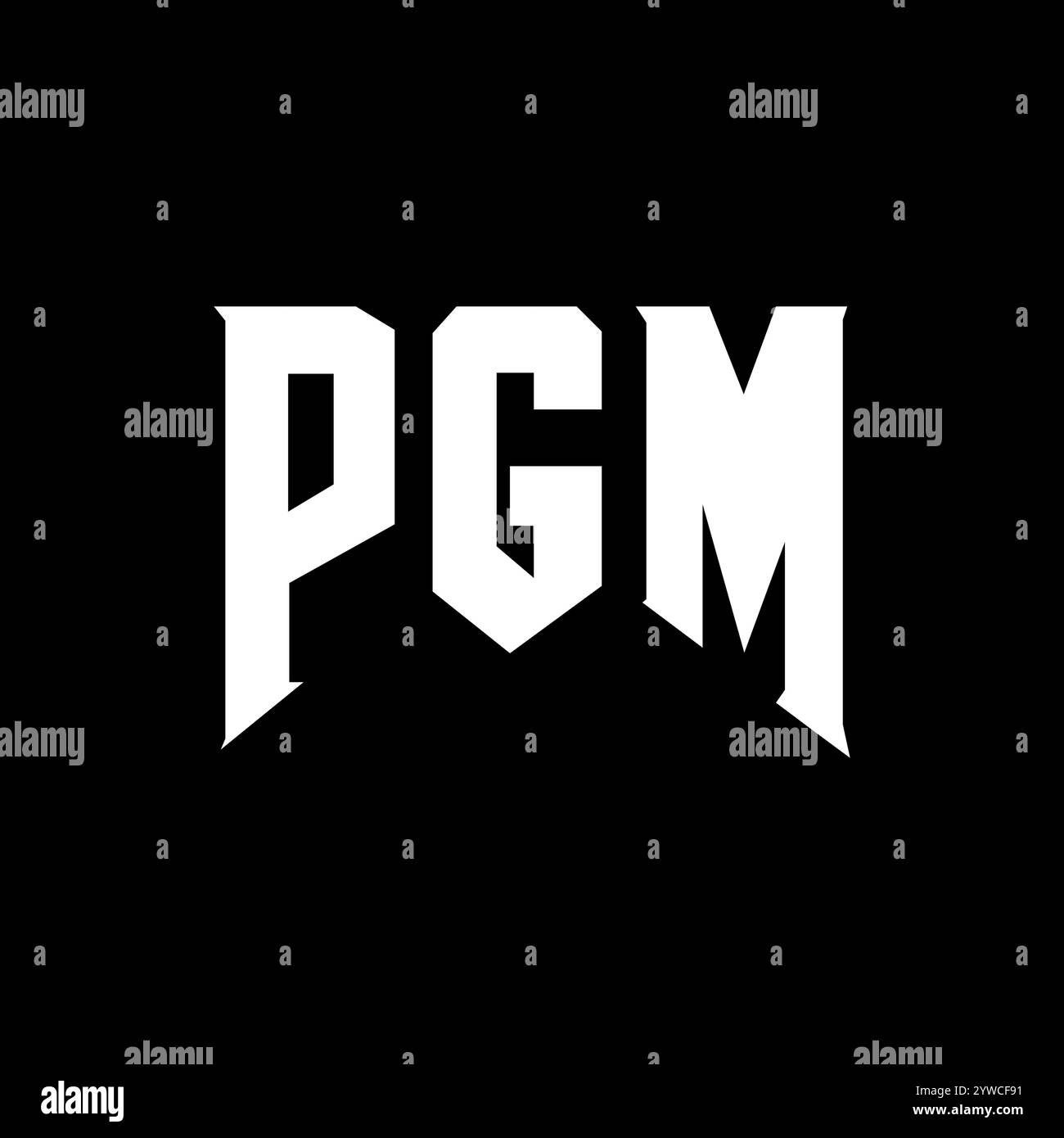 PGM letter logo design for technology company. PGM logo design black ...