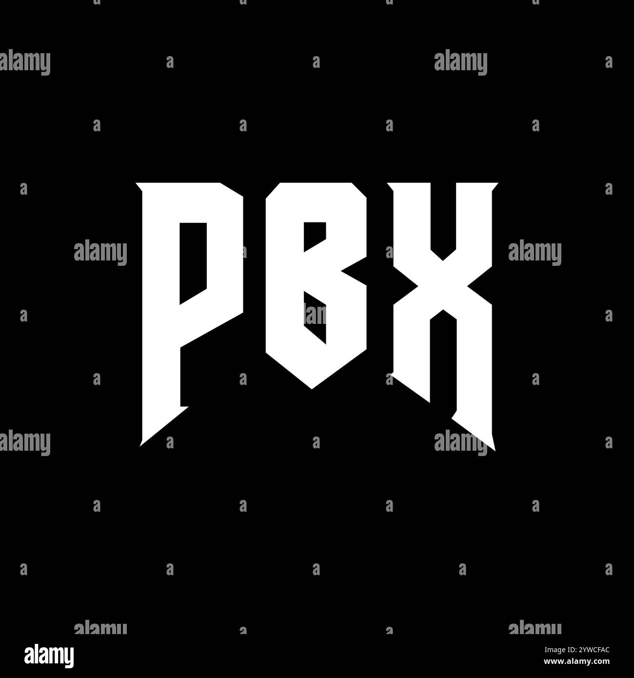 Pbx logo design hi-res stock photography and images - Alamy