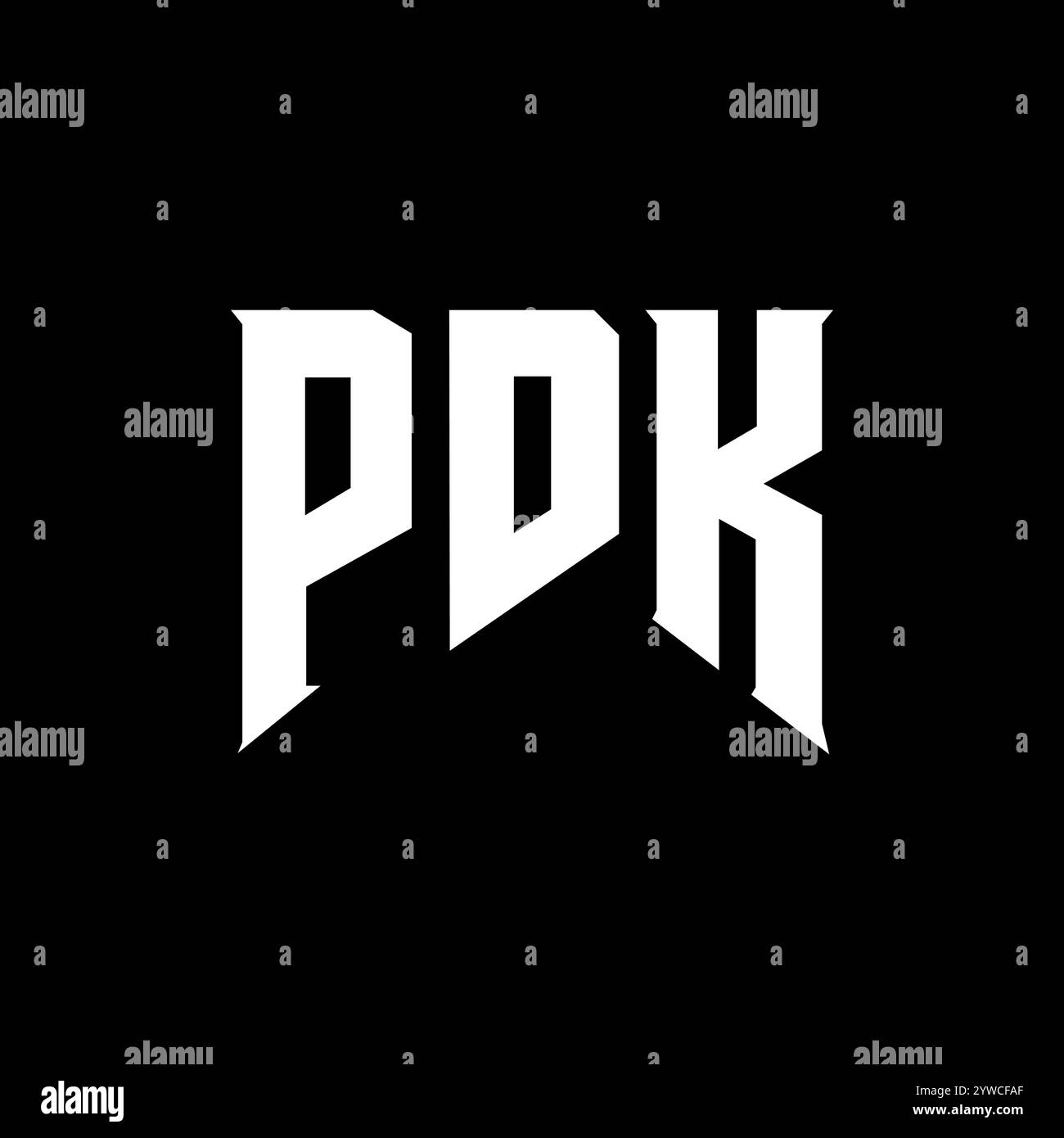PDK letter logo design for technology company. PDK logo design black ...
