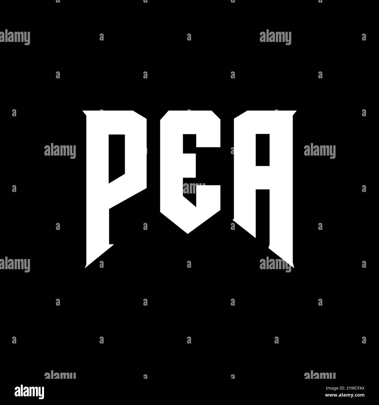 PEA letter logo design for technology company. PEA logo design black ...