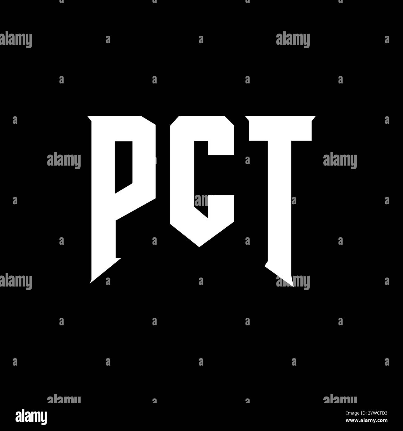 PCT letter logo design for technology company. PCT logo design black ...
