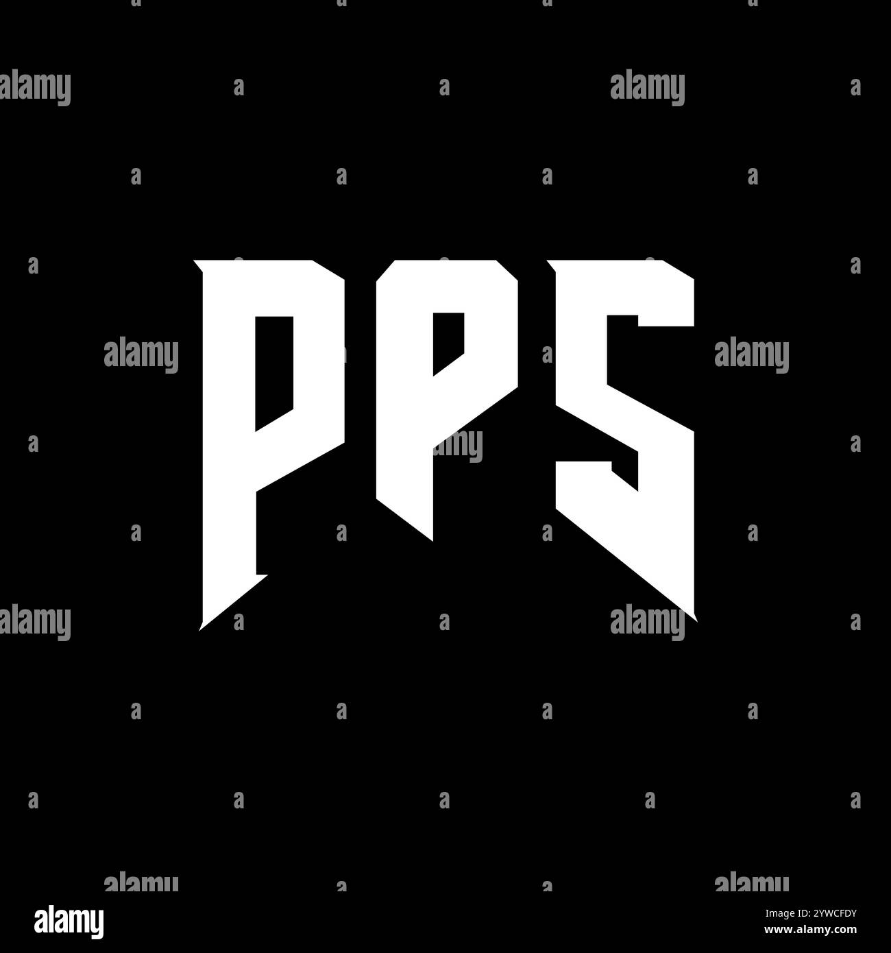 PPS letter logo design for technology company. PPS logo design black ...