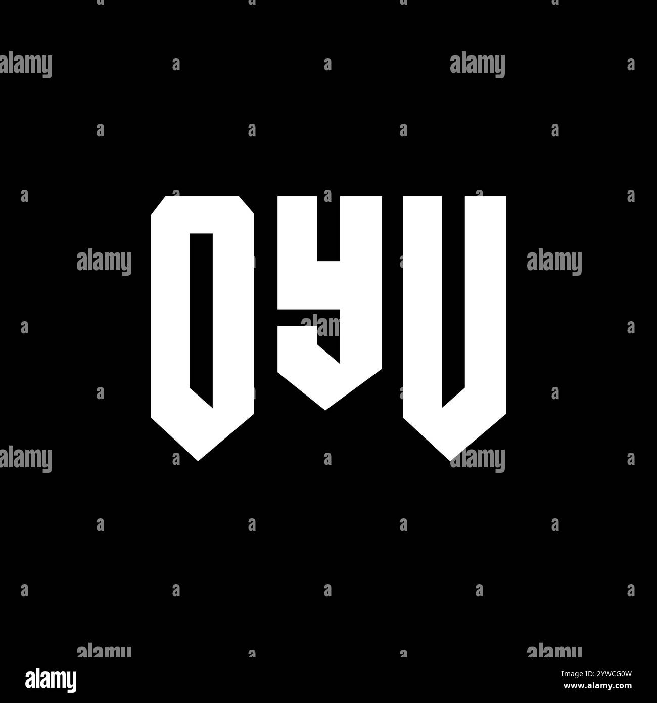 OYU letter logo design for technology company. OYU logo design black ...