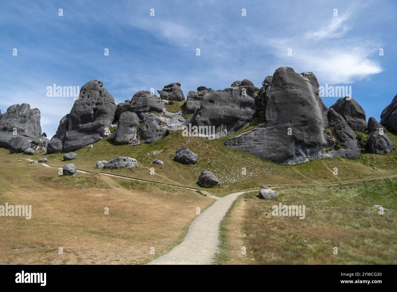 rock formations in the fields Stock Photo - Alamy