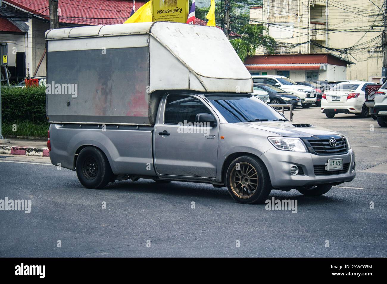 Koh Samui, Thailand, December 05, 2024 Traffic jam in the streets of ...