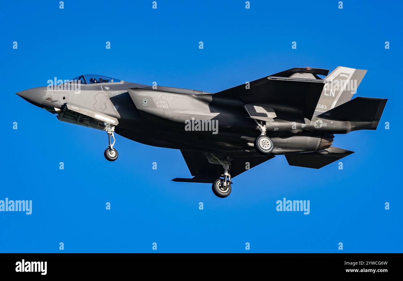 US Air Force Lockheed Martin F-35A Lightning II, 493rd FS "Grim Reapers ...