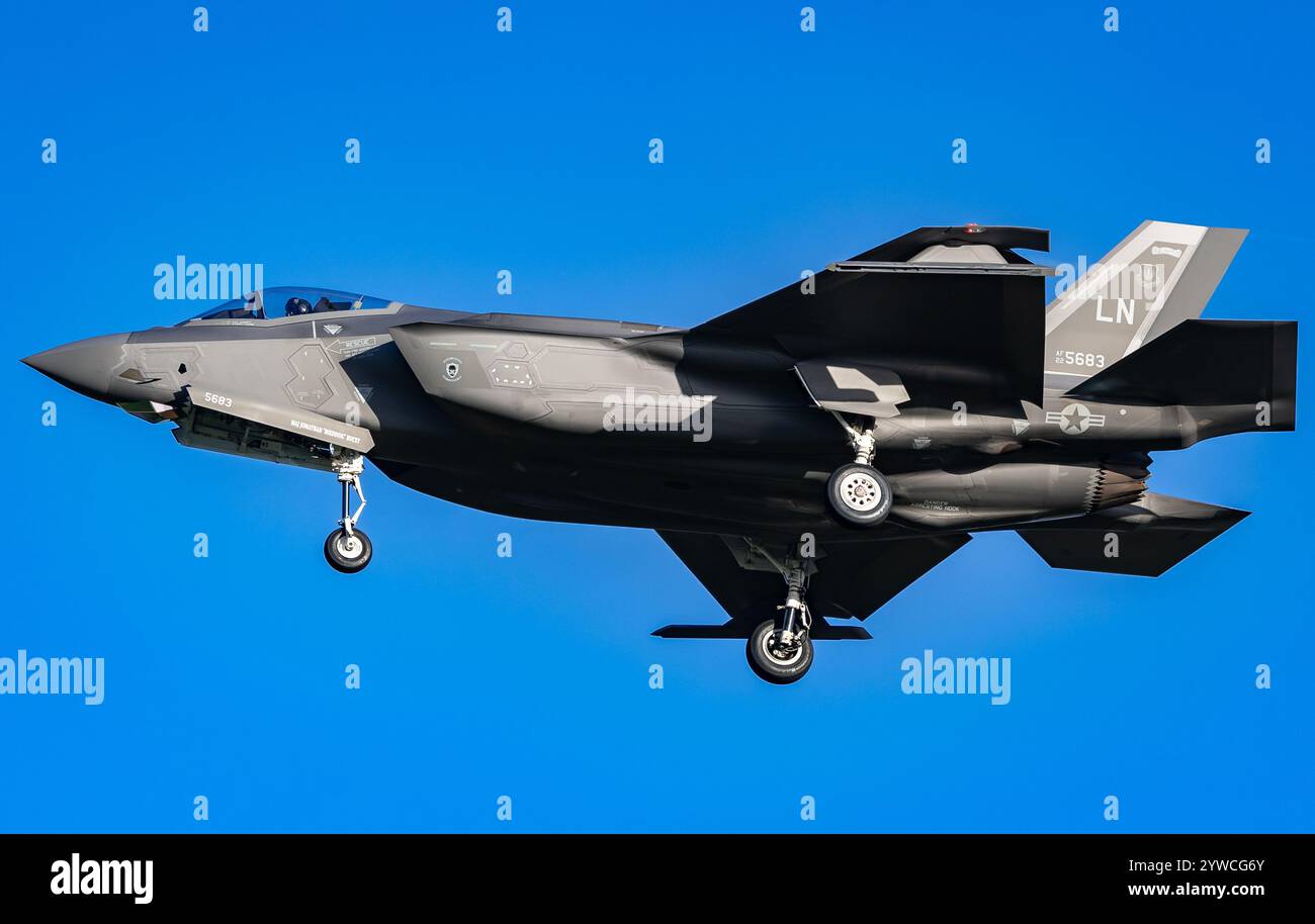 US Air Force Lockheed Martin F-35A Lightning II, 493rd FS "Grim Reapers ...