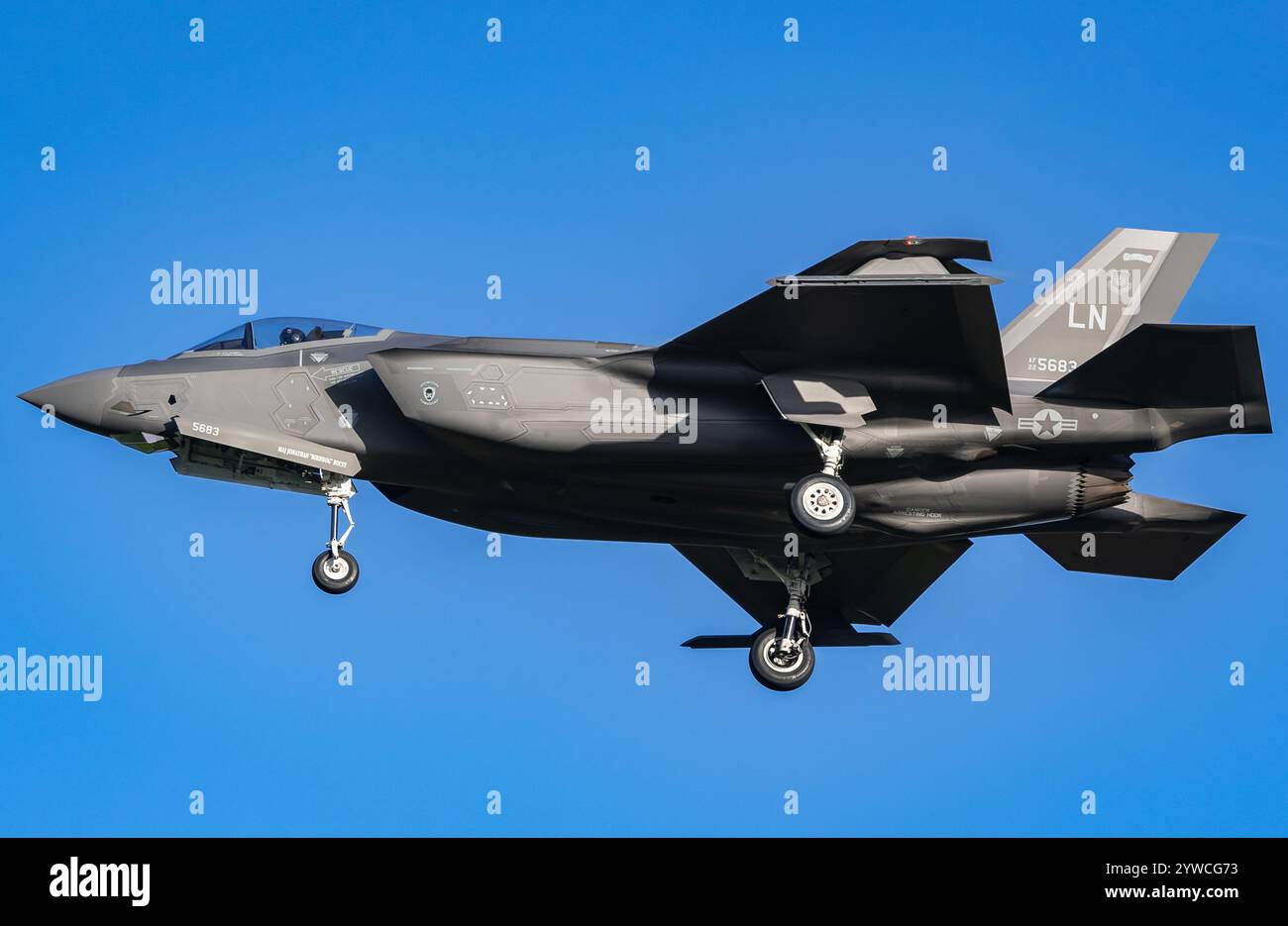US Air Force Lockheed Martin F-35A Lightning II, 493rd FS "Grim Reapers ...