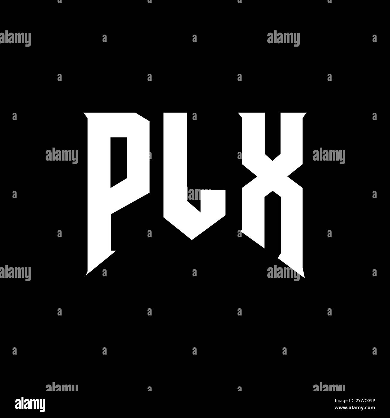 PLX letter logo design for technology company. PLX logo design black ...