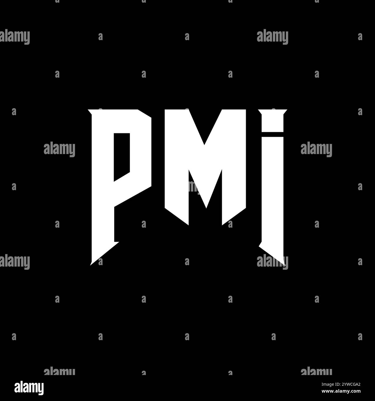 PMI letter logo design for technology company. PMI logo design black ...