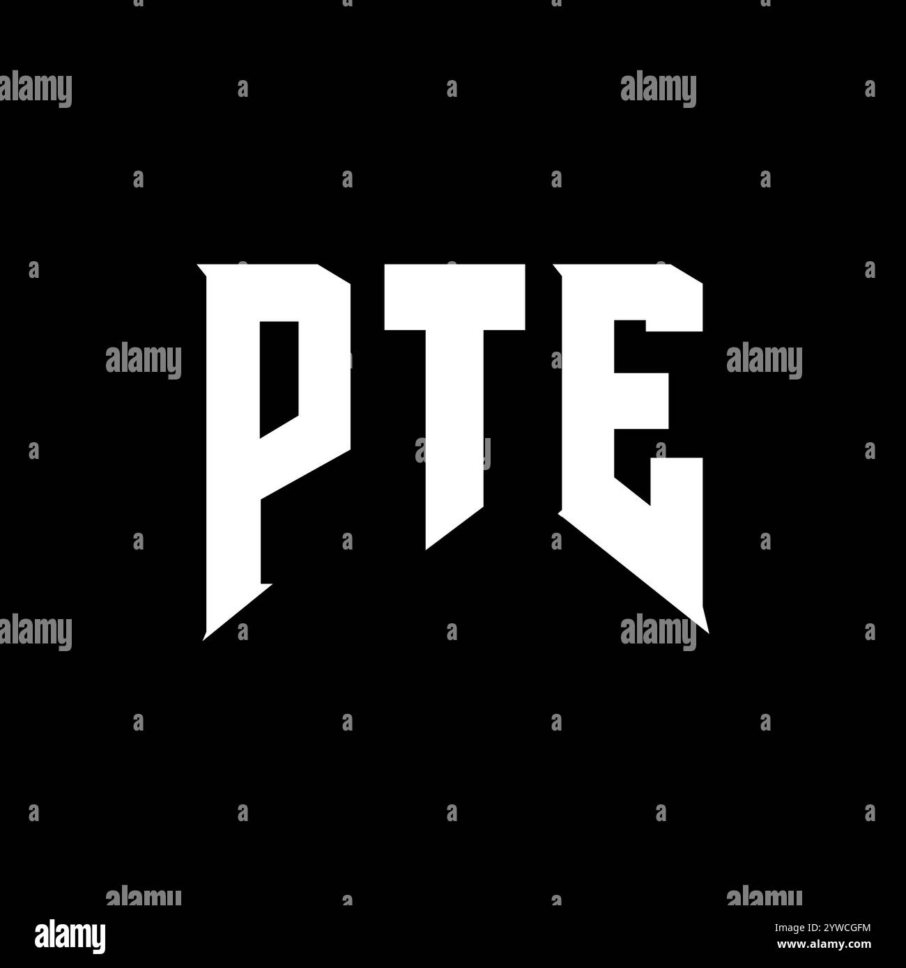 PTE letter logo design for technology company. PTE logo design black ...